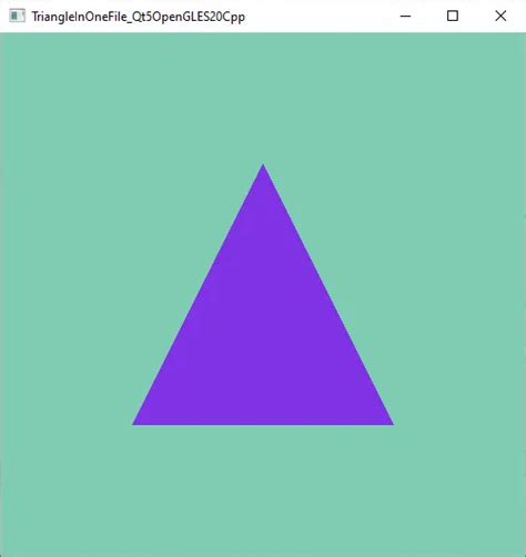 triangle in opengl es 2 0 qt5 c pyqt5 and webgl 1 0 typescript for desktop and android
