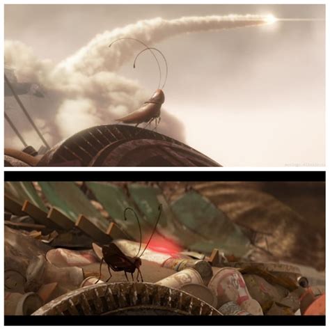 Wall E Tells Hal The Roach To Wait As He Speeds Off To Rescue Eve When