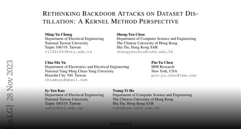 Paper Page Rethinking Backdoor Attacks On Dataset Distillation A