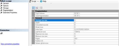 Indexing Clustered Columnstore Index Fragmentation Index Properties