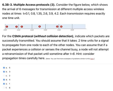 solved 6 3b 3 multiple access protocols 3 consider the
