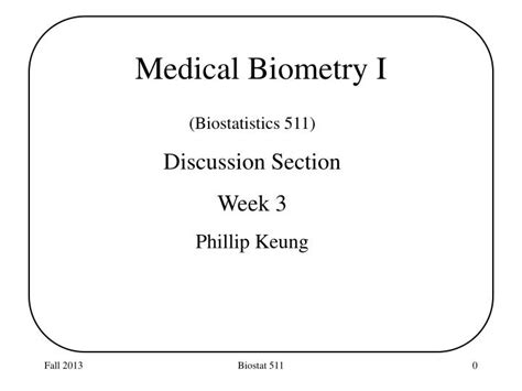 Ppt Medical Biometry I Powerpoint Presentation Free Download Id