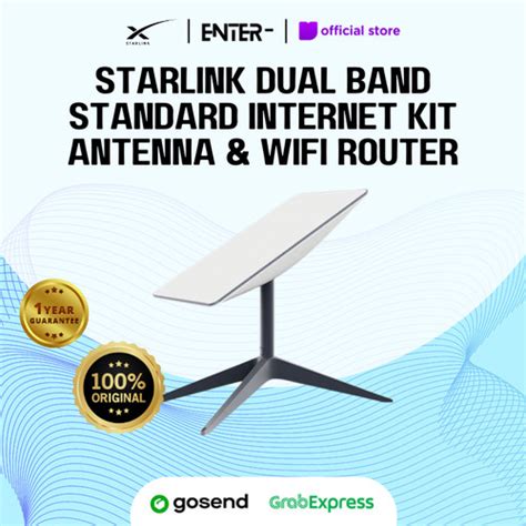 Jual Starlink Dual Band Standard Internet Kit Satellite Antenna And Wifi