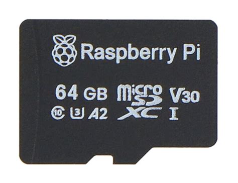 raspberry pi microsd 64 gb class a2 memory card botland robotic shop