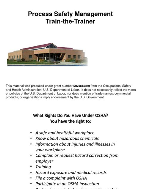 Osha Psm Train The Trainer Pdf