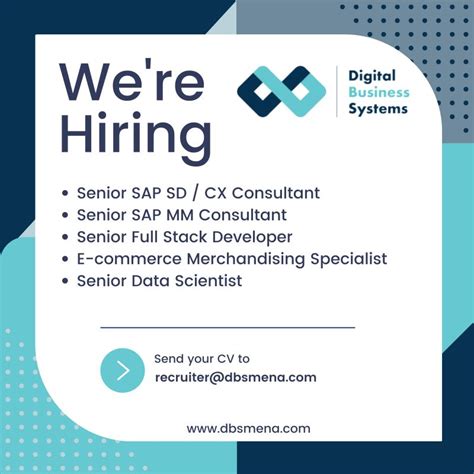Dbscareers Hiringnow Techtalent Datascience Ecommerce Sapconsultant Fullstackdeveloper