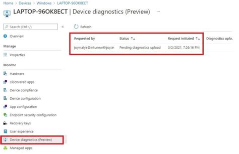 [preview ] Collect Diagnostic Logs Using Mem Intune Mdm Tech Space