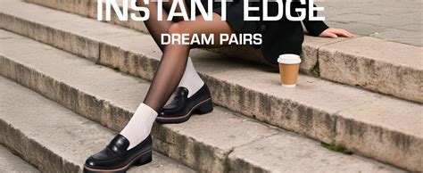 Dream Pairs Womens Comfortable Platform Chunky Heel