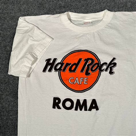 Vintage Vintage 90s Hard Rock Cafe T Shirt Rome Promo Art Grailed