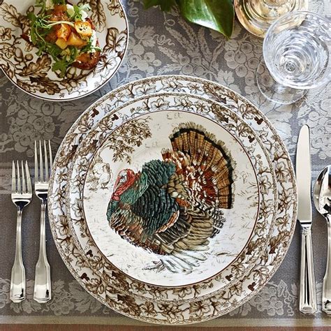Plymouth Turkey Dinnerware Collection Thanksgiving Dinnerware Turkey