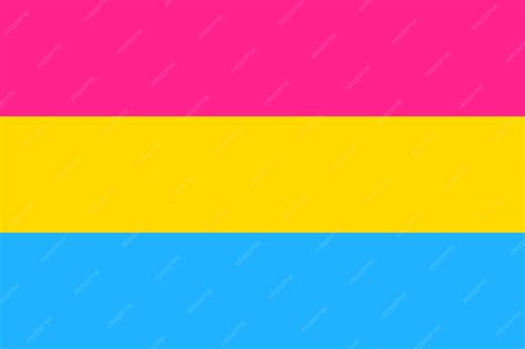 Pansexual Pride Flag Premium Vector