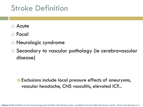 Ppt Ischemic Stroke Thrombolysis And Tia Powerpoint Presentation Id