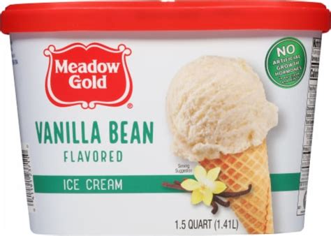 Meadow Gold® Real Vanilla Bean Ice Cream Tub 48 Oz Kroger