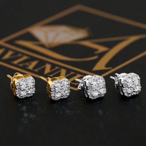 Mens Gold Diamond Earrings Diamond Earrings For Men Avianne And Co