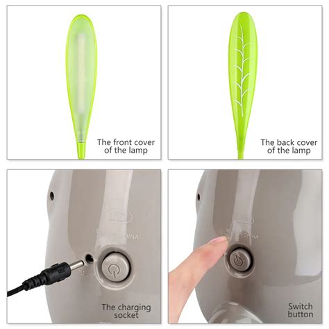 크리 에이 티브 야간 조명 Led 만화 토토로 모양 램프 Usb 충전식 독서 테이블 책상 램프 어린이 선물 홈 인테리어 참신
