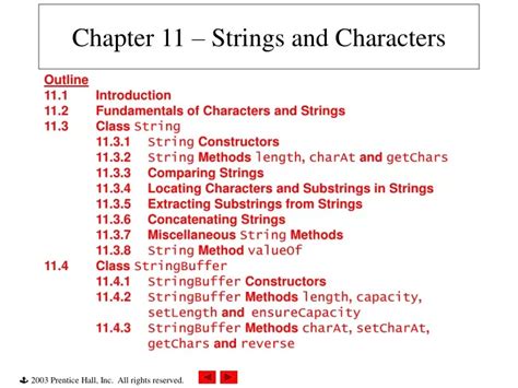 Ppt Chapter 11 Strings And Characters Powerpoint Presentation Free Download Id9298869