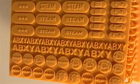 Dlp 3d Printed Ultra Detail Game Console Buttons For Molding Facfox