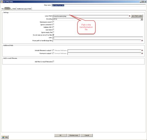 Table Output Name From Command Line In Pentaho Kettle Stack Overflow