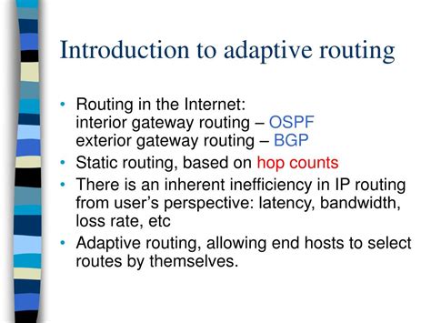 PPT On Self Adaptive Routing In Dynamic Environments PowerPoint Presentation ID 6627959