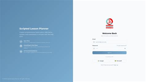 Scripted Lesson Planner