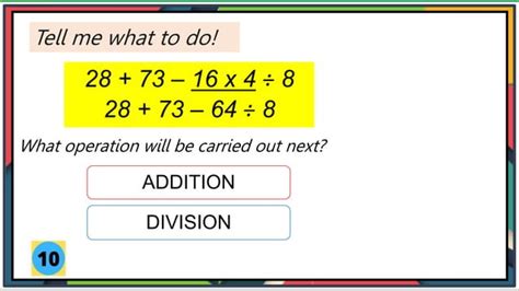 Math 4 Q1 W8 Perform A Series Of Two Or More Operations Applying Multiplication Division