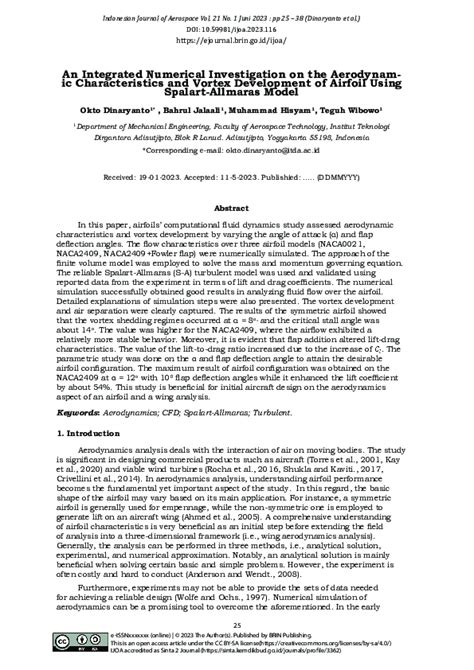 Pdf Integrated Numerical Investigation On The Aerodynamics