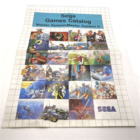 Notice Sega Games Catalog Sega Master System – Retromania