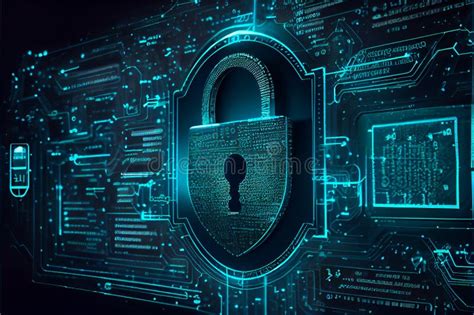 Cyber Security Technology Concept Generative Ai Stock Image Image Of