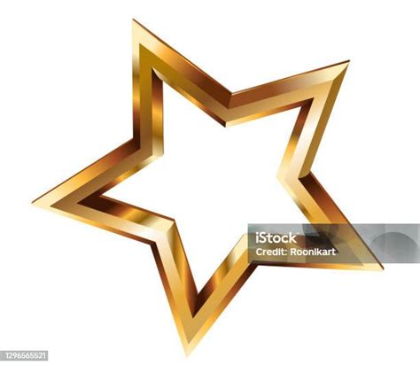 골드 스타 장식 3d 흰색 배경에서 격리된 벡터 그림입니다 별에 대한 스톡 벡터 아트 및 기타 이미지 별 금 금속 금색 Istock