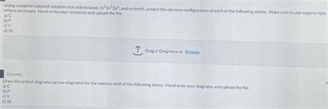 Using Complete Subshell Notation Not Abbreviated