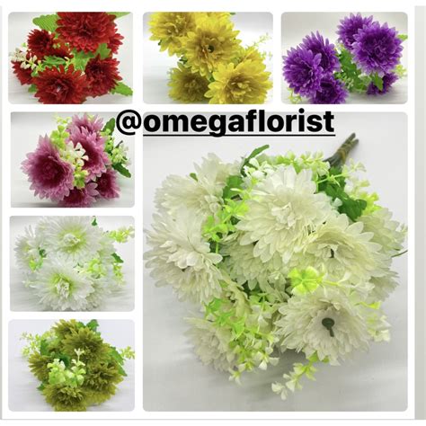 Jual Bunga Seruni Mini X 7 Artificial Bunga Artificialbunga Plastikbunga Dekorasidekorasi