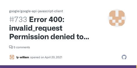 Error 400 Invalidrequest Permission Denied To Generate Login Hint For