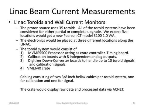 Ppt Linac And Booster Beam Diagnostics Powerpoint Presentation Free