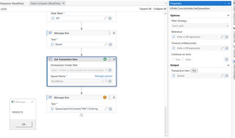 Compilation Error While Displaying Get Transaction Item Output Orchestrator Uipath Community