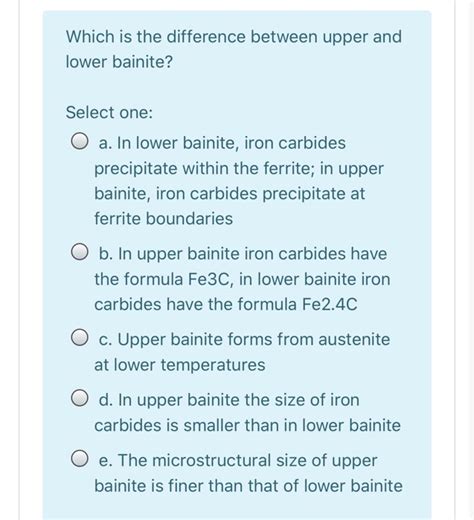 Solved Which Is The Difference Between Upper And Lower