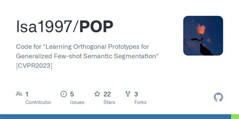 GitHub Lsa POP Code For Learning Orthogonal Prototypes For Generalized Few Shot Semantic