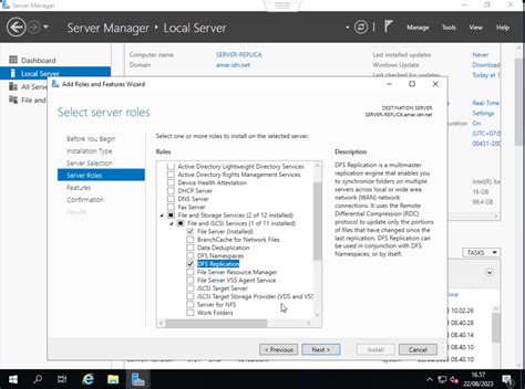 dfs namespace dan replication windows server 2019 idn id
