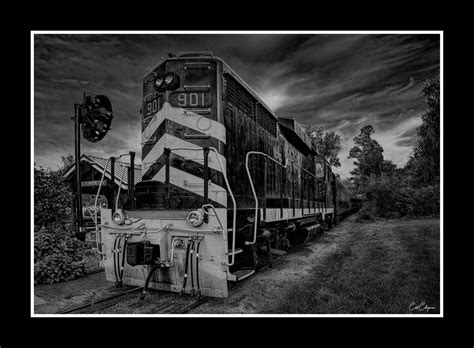 Train Bandw Photo Of Train At Lebanon Ohio
