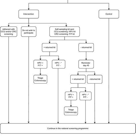Flow Diagram Of The Intervention Ccu Cervical Cancer Crc Colorectal