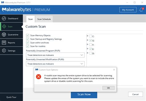 Custom Scan Option Malwarebytes Forums