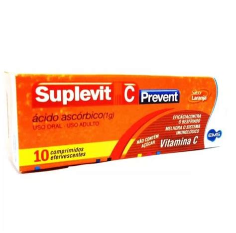 Ofertas De Vitamina Suplevit C Prevent 10 Comprimidos Efervescentes Cr