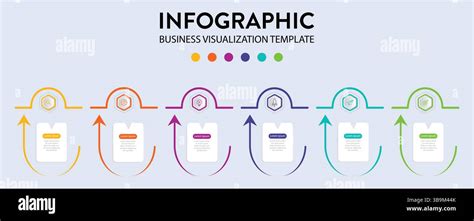 Business Infographic Strategy Planning And Process Visualization With 6