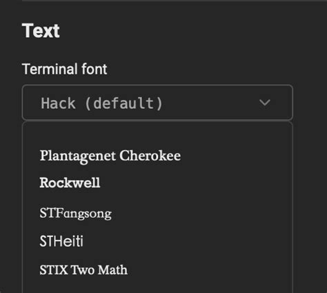 Settings Font List Does Not Show All Fonts · Issue 3715 · Warpdotdevwarp · Github