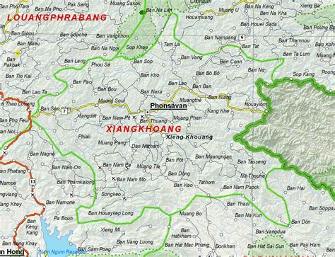 xieng khouang maps