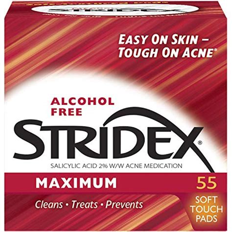 Buy Stridex Strength Medicated Pads Maximum 55 Count Pack2 Pack