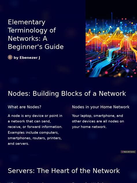 Elementary Terminology Of Networks A Beginners Guide Pdf Computer Network Ip Address