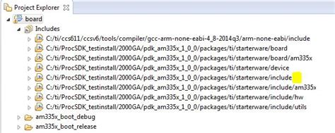 Processor Sdk Rtos Problem With Include Paths For Ccs Example Projects