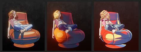 三渲二渲染对比 Larrypatton 站酷zcool