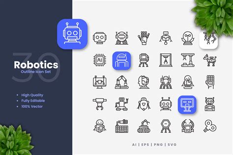 Robotics Icons Graphic By Upnowgraphic · Creative Fabrica