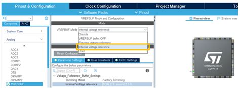 How To Configure Vrefbuf On My Stm32 Stmicroelectronics Community